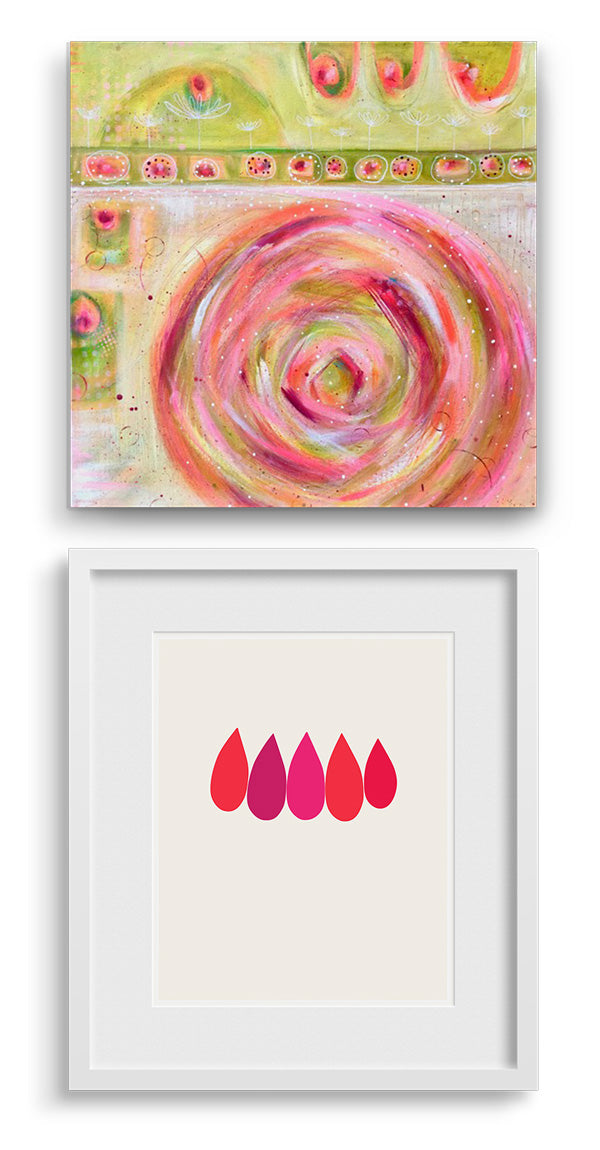 Pink + Green + Growing + Gorgeous: An Art Pairing – Janet Taylor Art